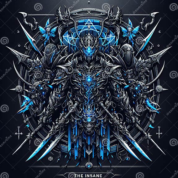 Guild "the Insane" Logo. Generated by AI. Stock Illustration ...