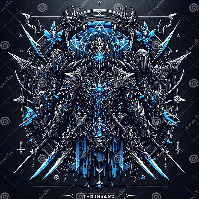 Guild "the Insane" Logo. Generated by AI. Stock Illustration ...