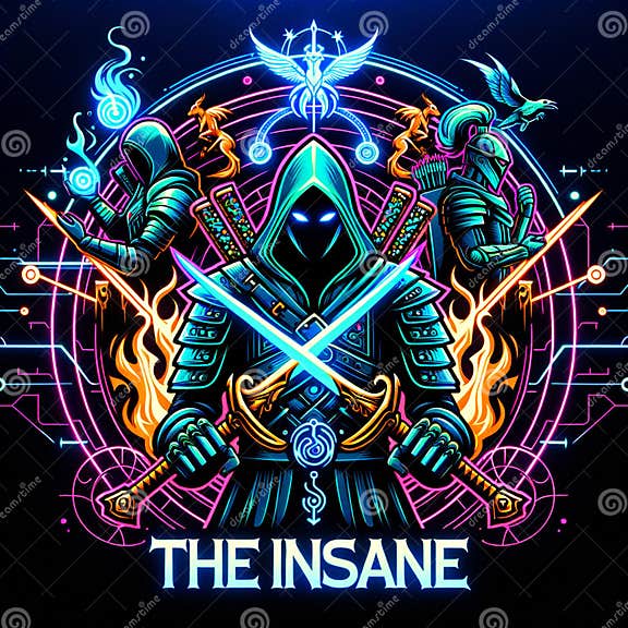 Guild "the Insane" Logo. Generated by AI. Stock Illustration ...