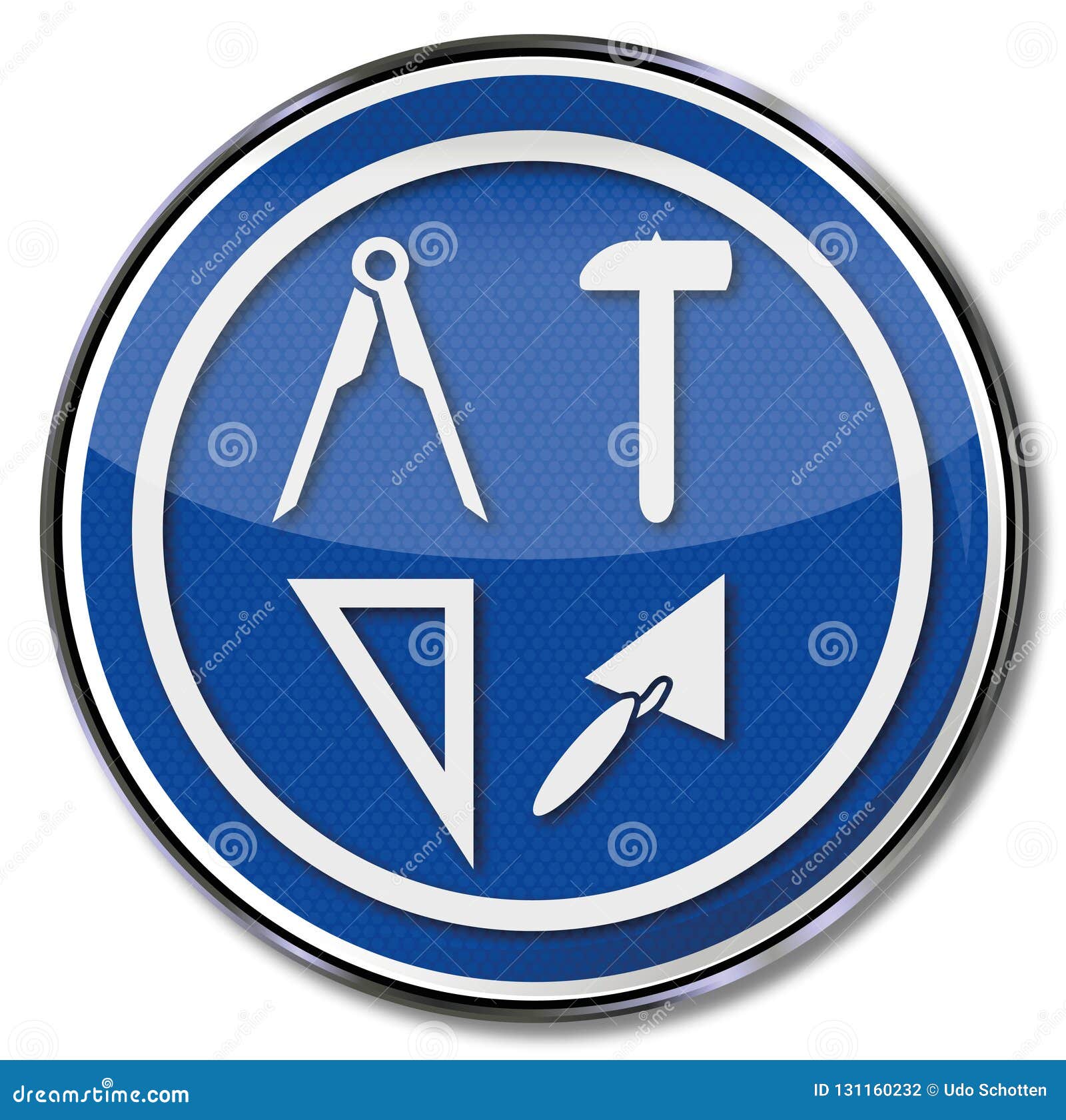 Guild shield mason stock vector. Illustration of division - 131160232