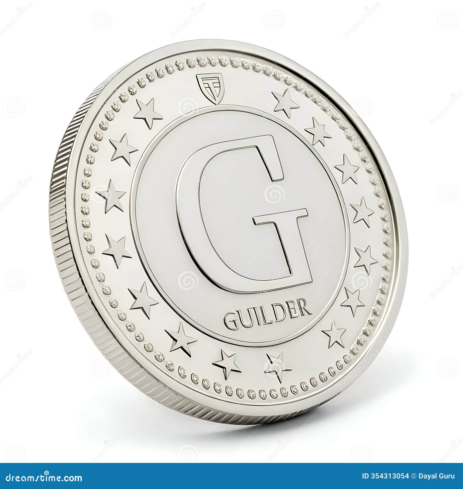 Guilder Coin Icon Isolated on White Background Stock Illustration ...