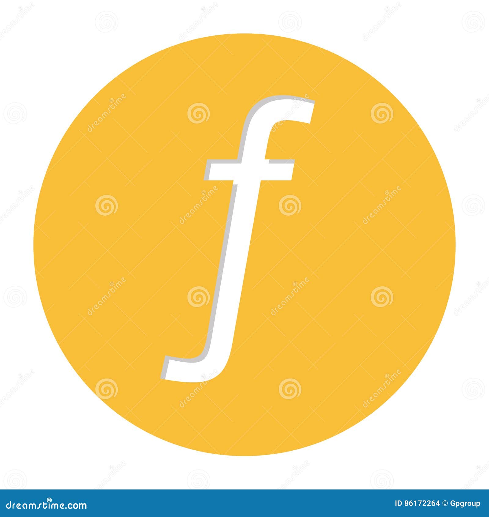 Guilder Currency Symbol Icon Stock Illustration - Illustration of colon ...
