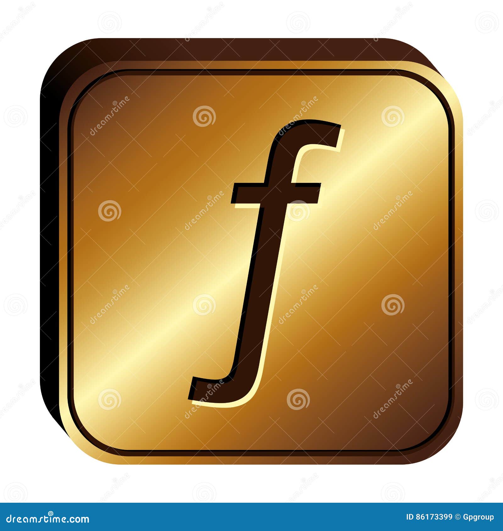 Guilder Currency Symbol Icon Stock Illustration - Illustration of ...