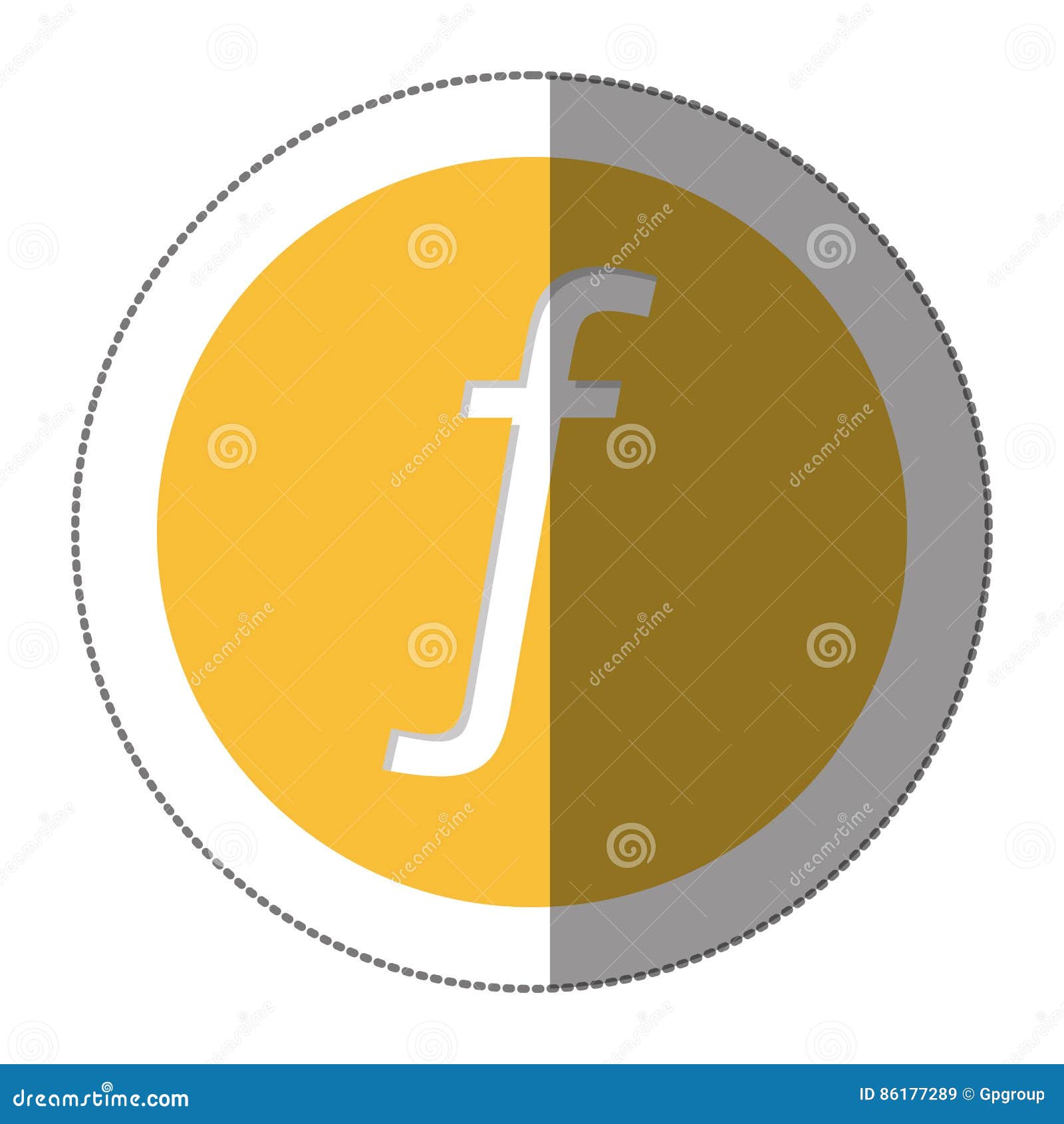 Guilder Currency Symbol Icon Stock Illustration - Illustration of naira ...
