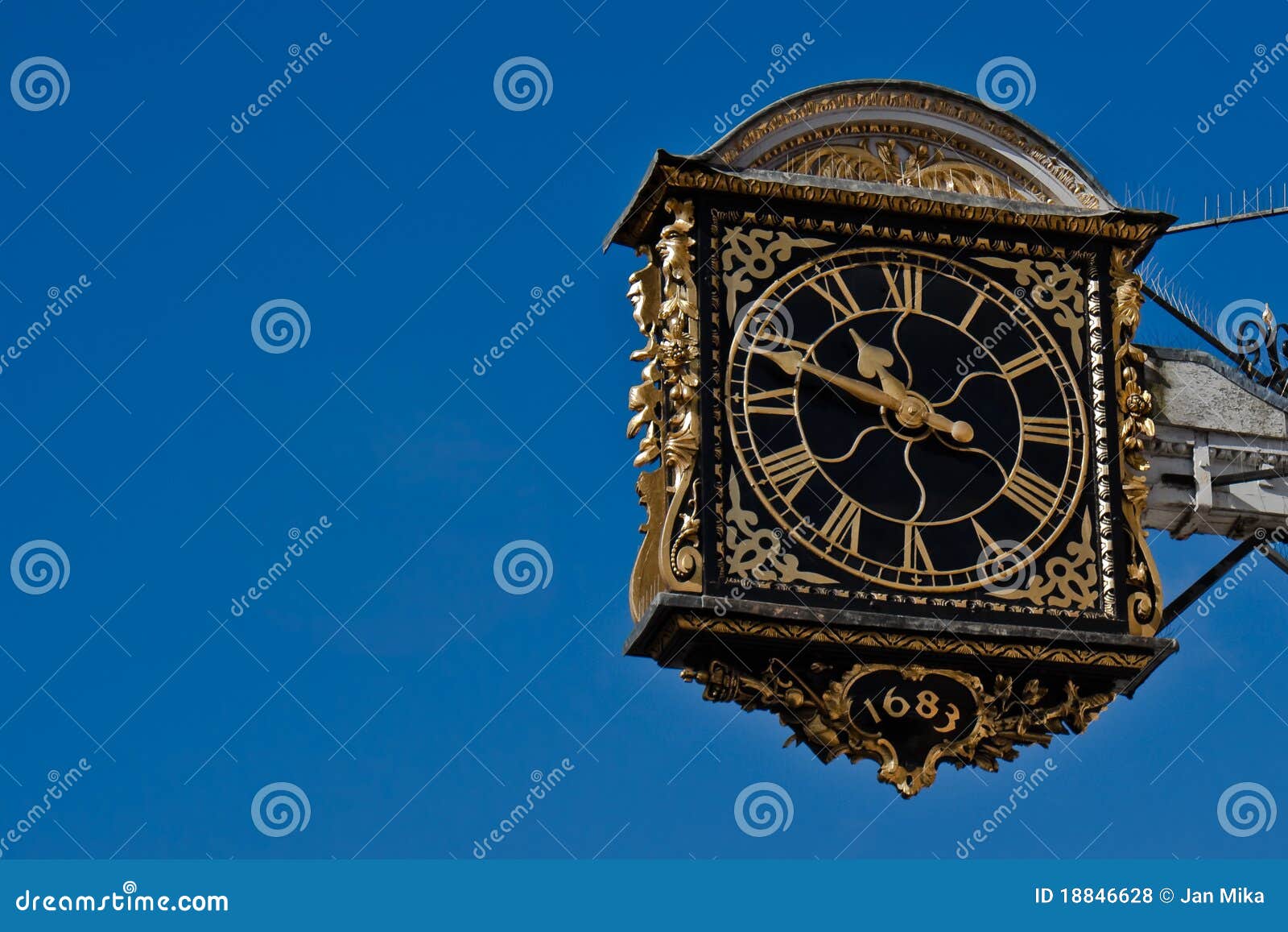 Guildford Clock stock photo. Image of isolated, carved - 18846628