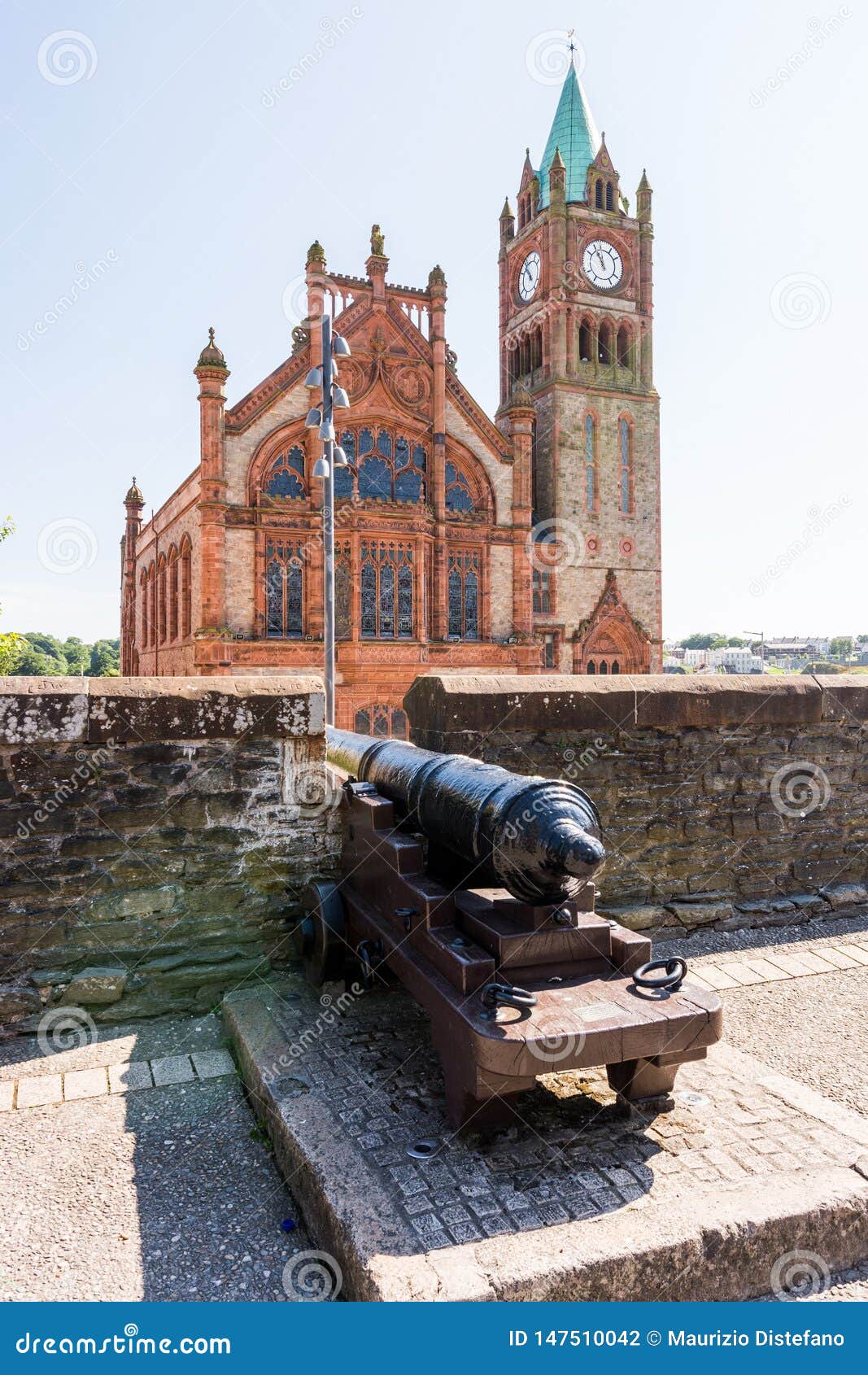 The Guildhall in Derry, Northern Ireland Stock Photo - Image of ...