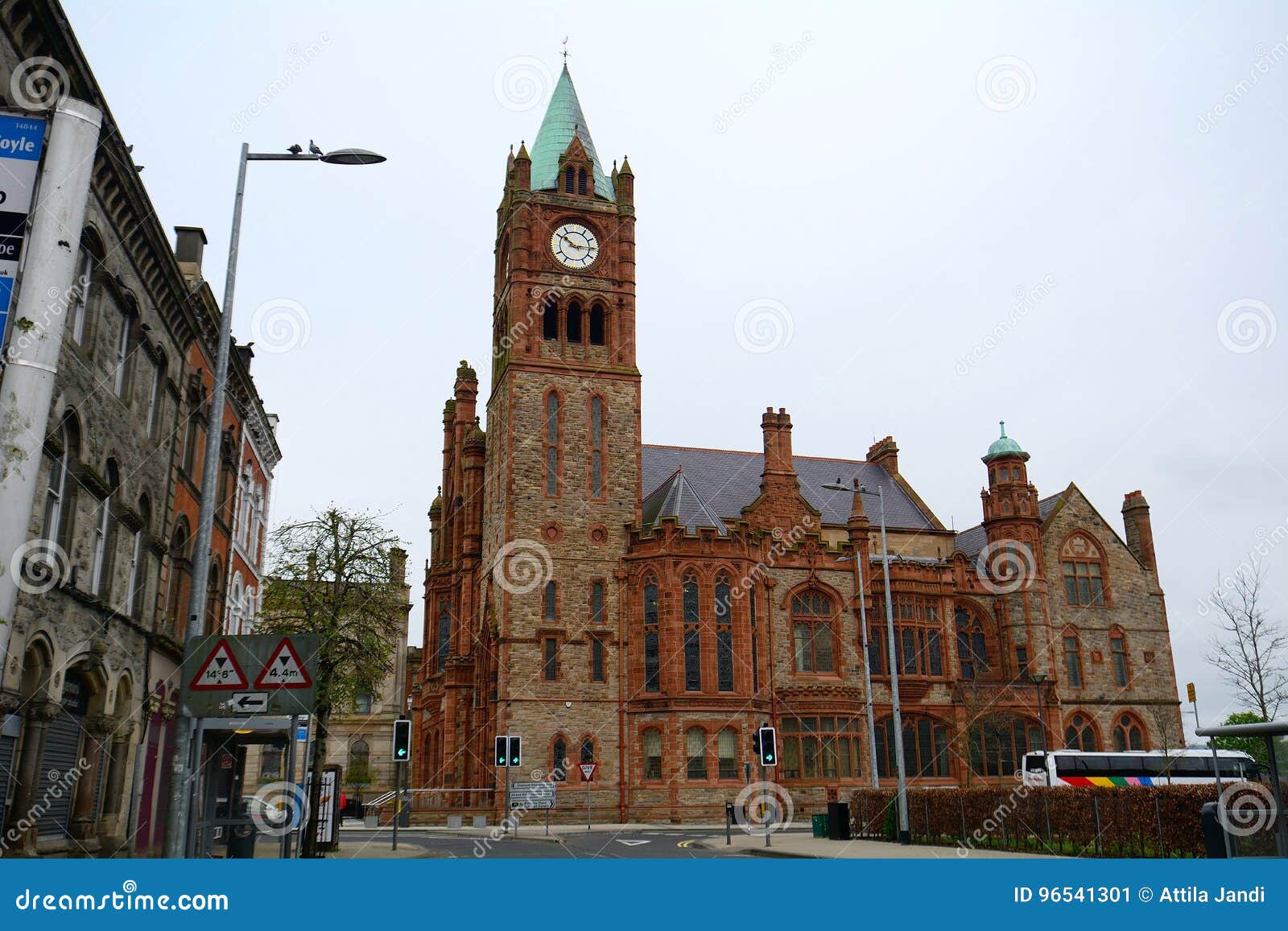 Guildhall, Derry, Northern Ireland Editorial Photo - Image of ...