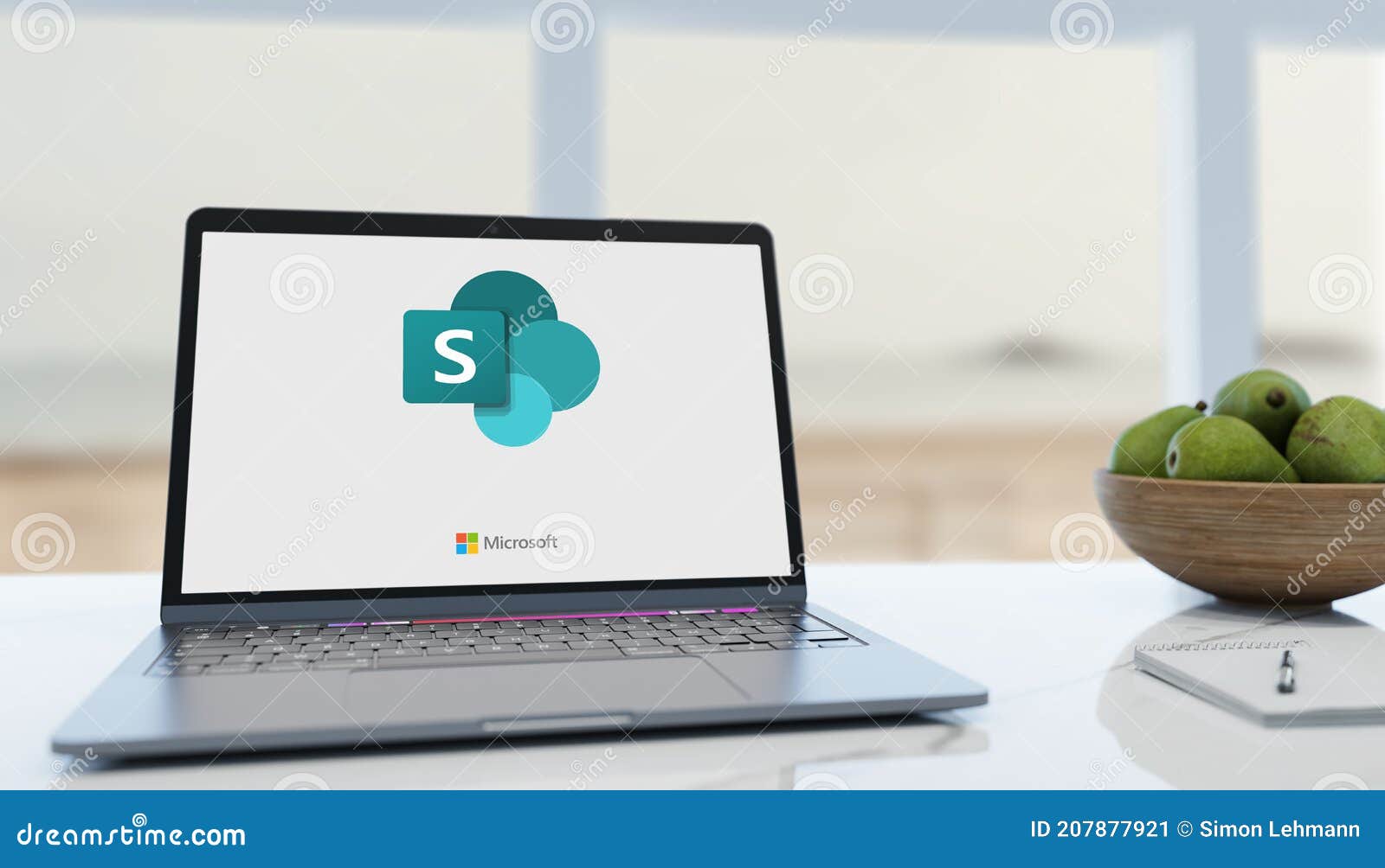 Microsoft SharePoint Logo Shown By Apple Pencil On The IPad Pro Tablet ...