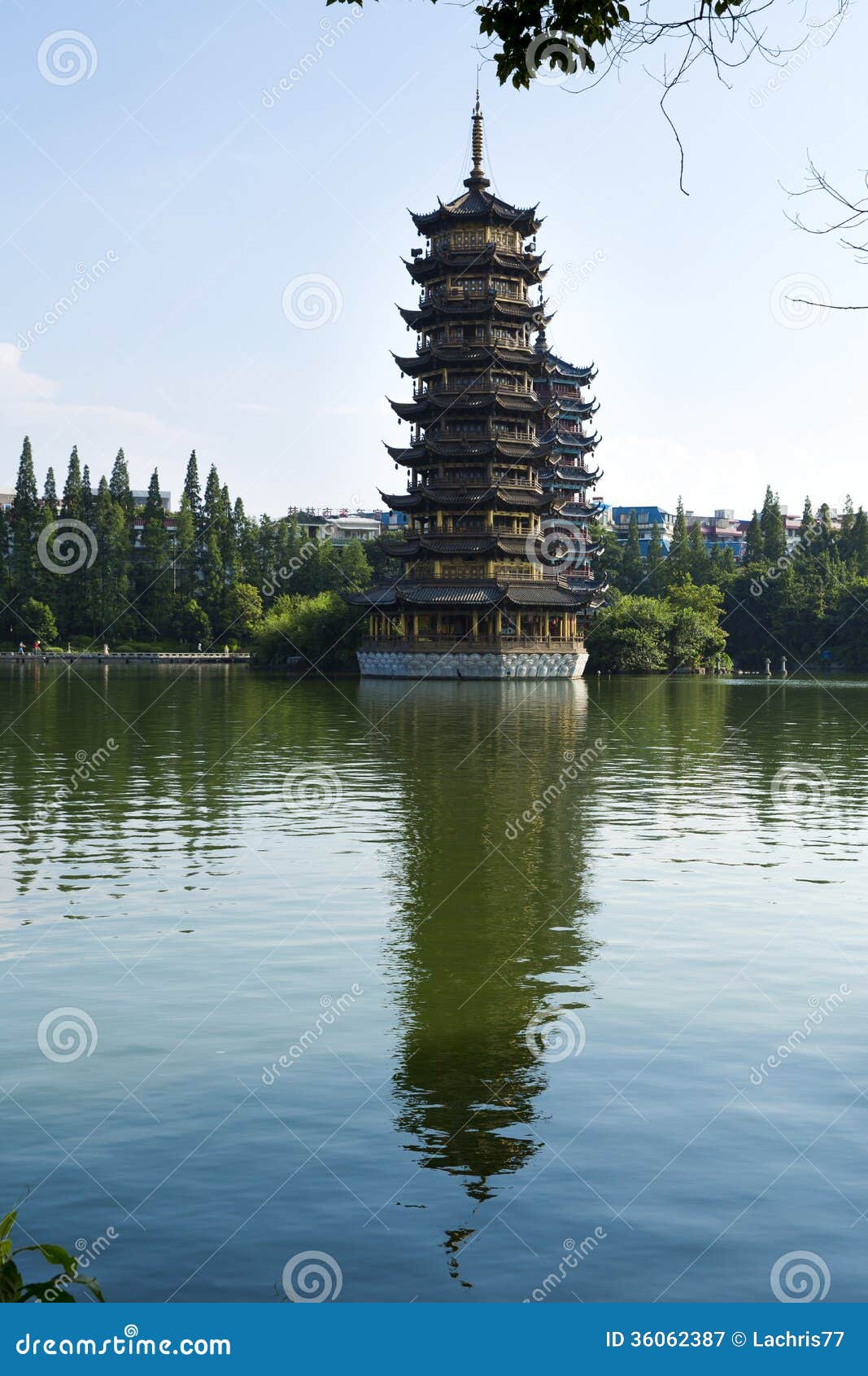 Guilin, China stock image. Image of asia, building, pagosa - 36062387