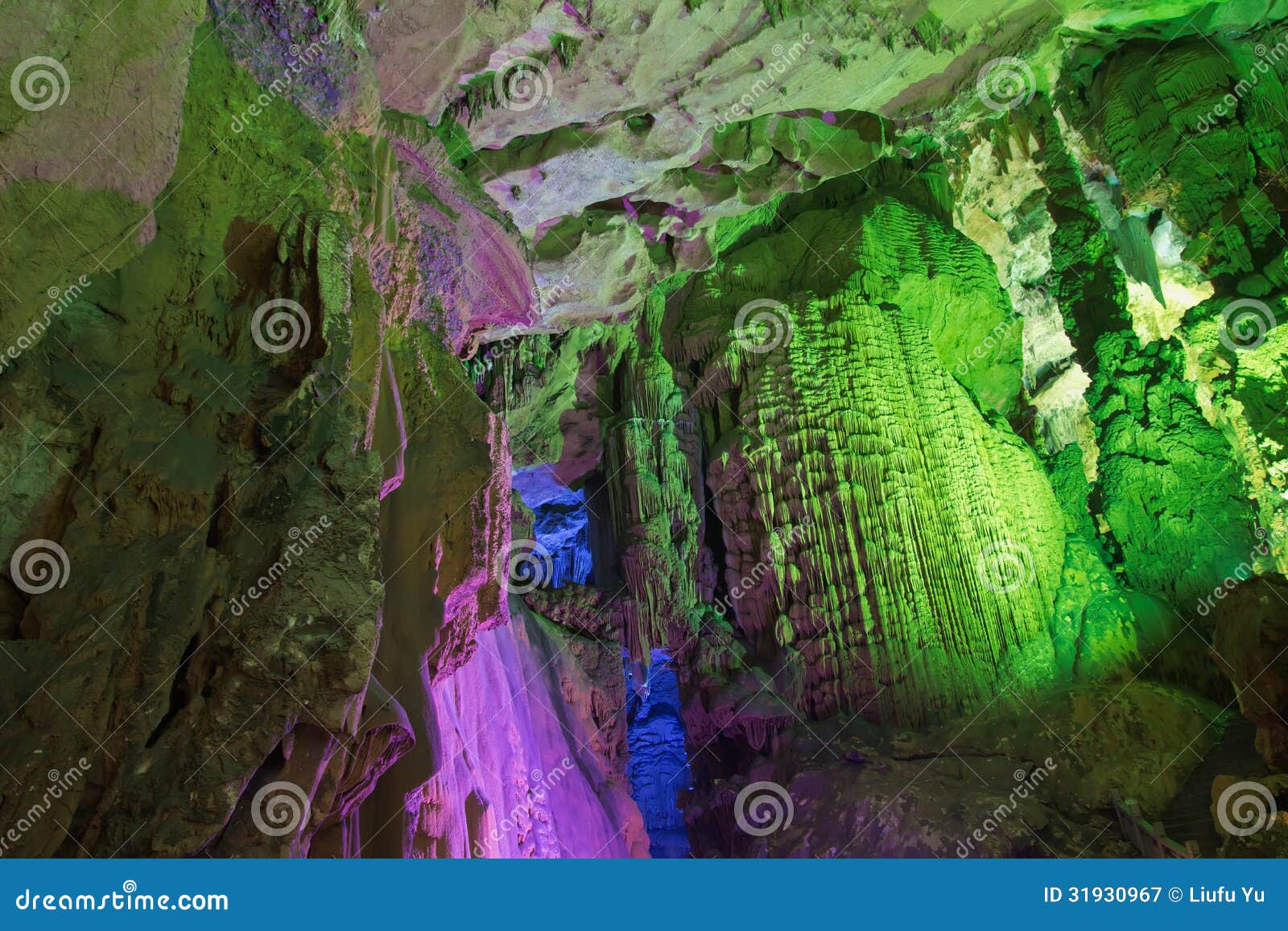 Guilin stock image. Image of reflection, geology, stalagmites - 31930967