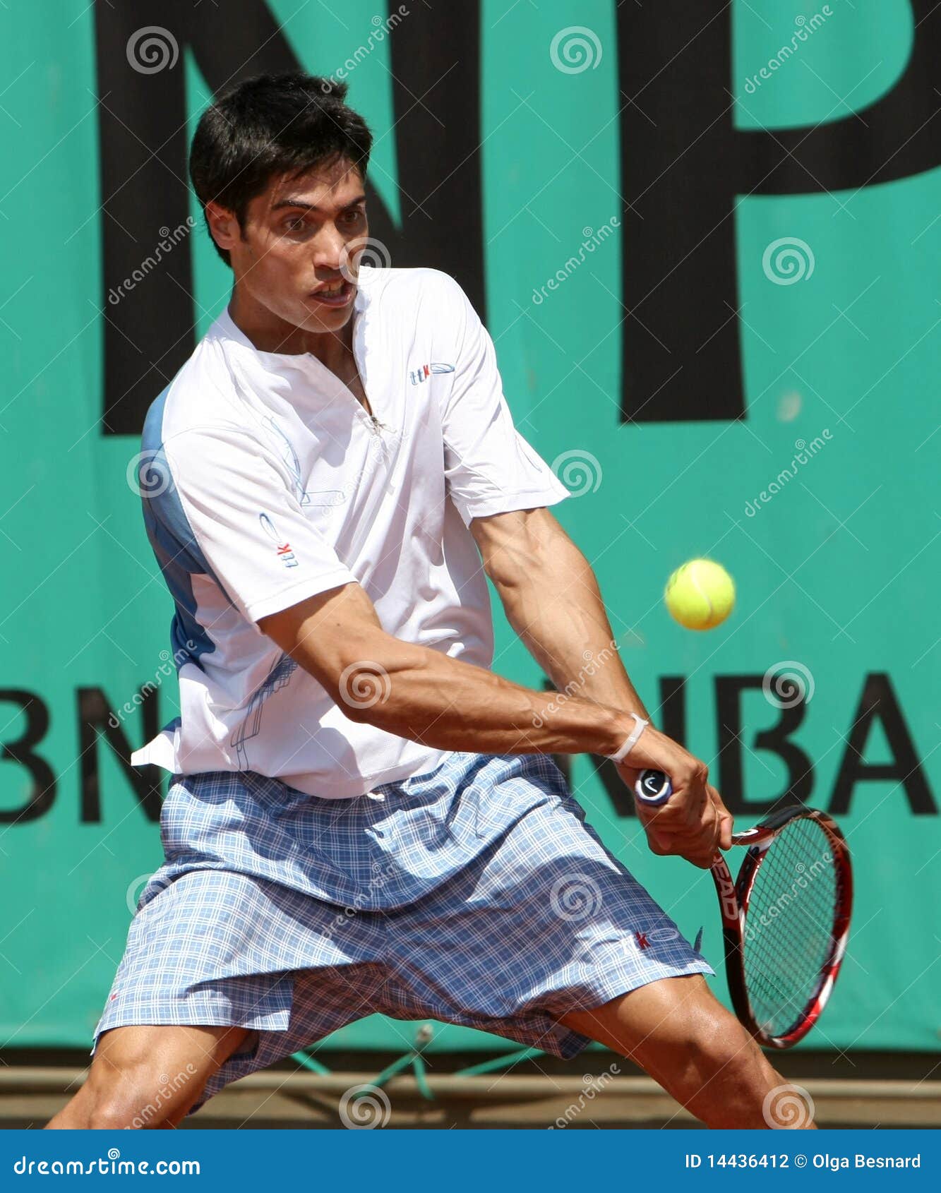Guillermo ALCAIDE (ESP) at Roland Garros 2010 Editorial Photography ...