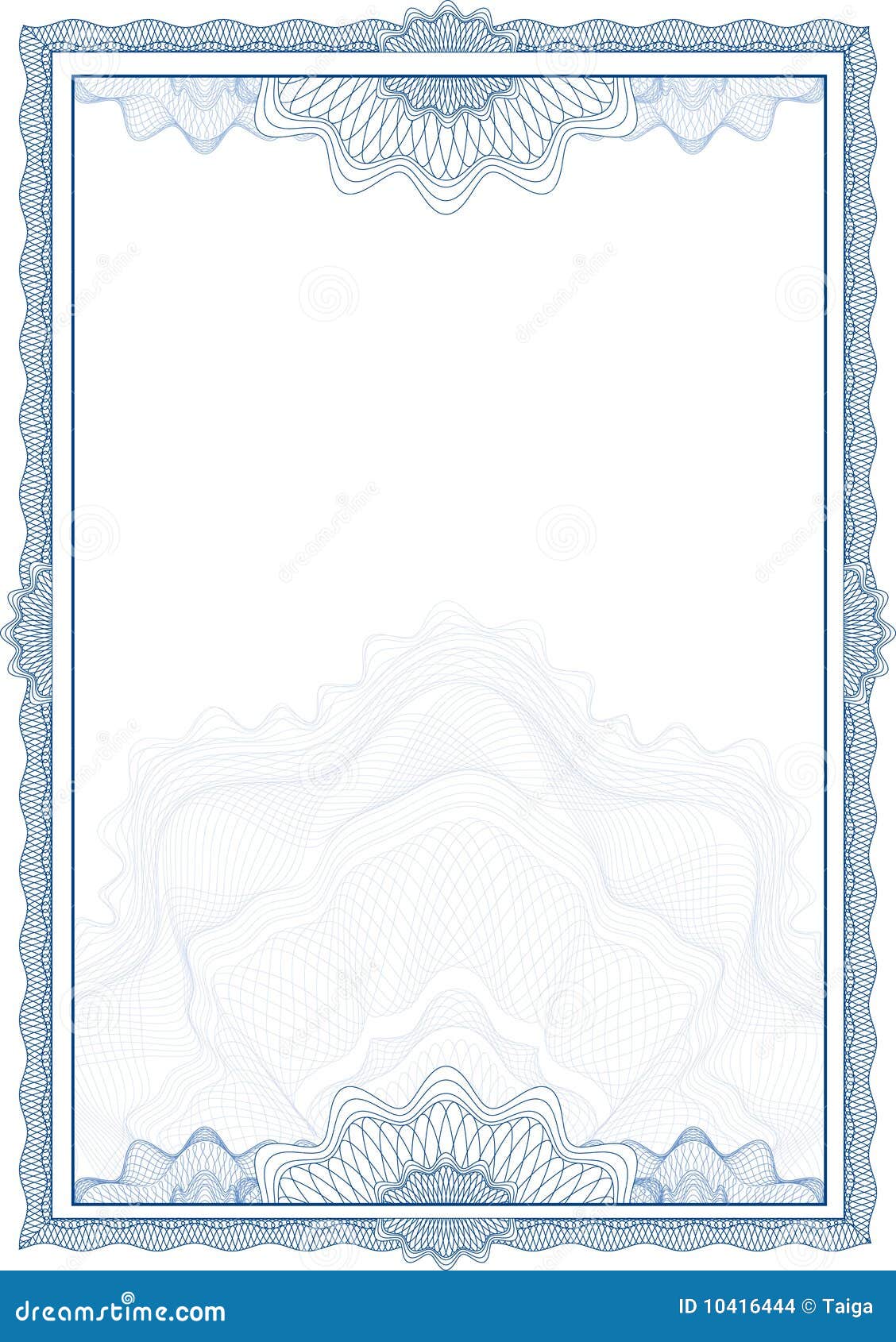 Border For Diploma Or Certificate Cartoon Vector | CartoonDealer.com ...