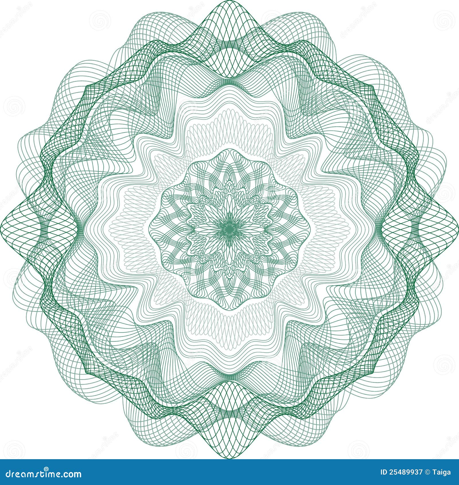 Rosette And Border Cartoon Vector | CartoonDealer.com #11165115