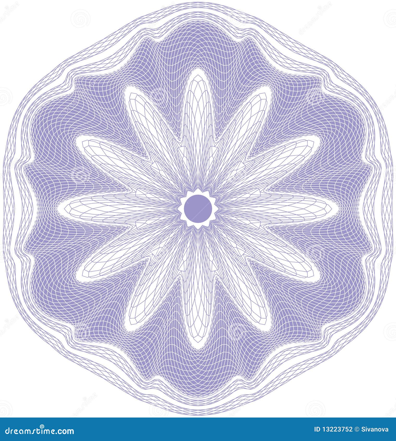 Guilloche rosette pattern stock vector. Illustration of rosette - 13223752