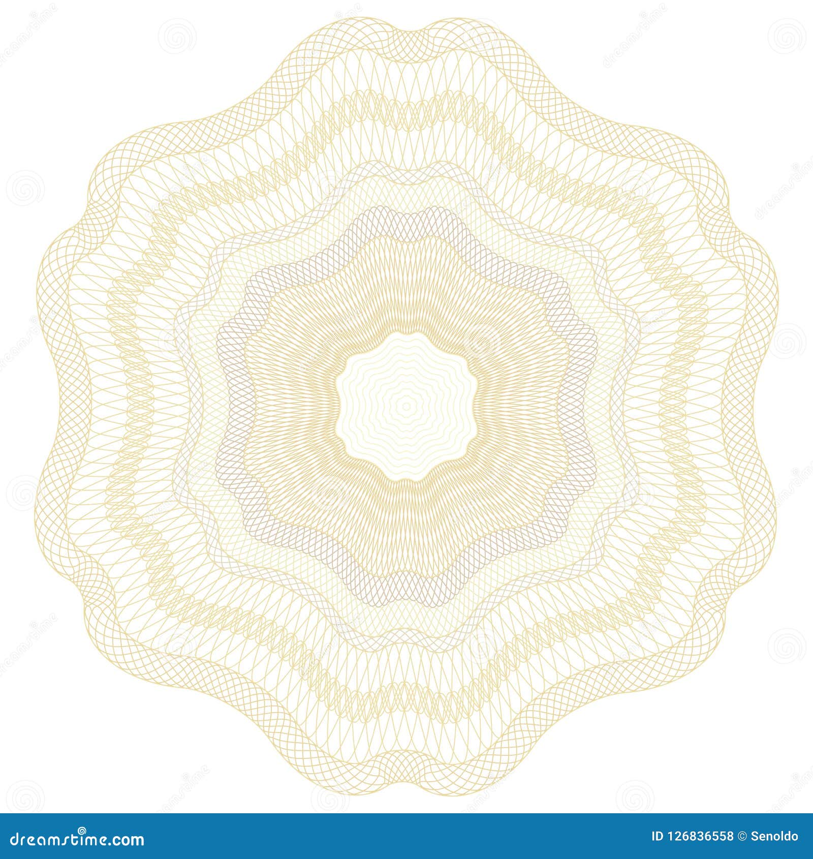 Stock Vector - Guilloche Rosette Element for Banknote, Currency and ...