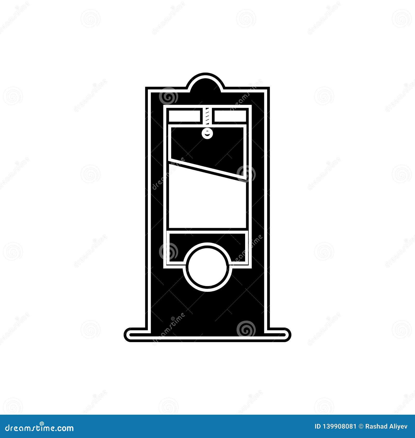 Guillotine Icon. Element of Cityscape for Mobile Concept and Web Apps ...