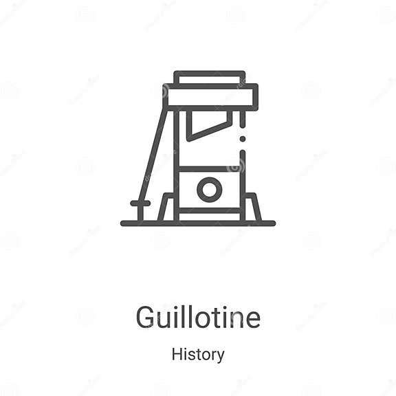 Guillotine Icon Vector from History Collection. Thin Line Guillotine ... Guillotine Icon Vector from History Collection. Thin Line Guillotine ...