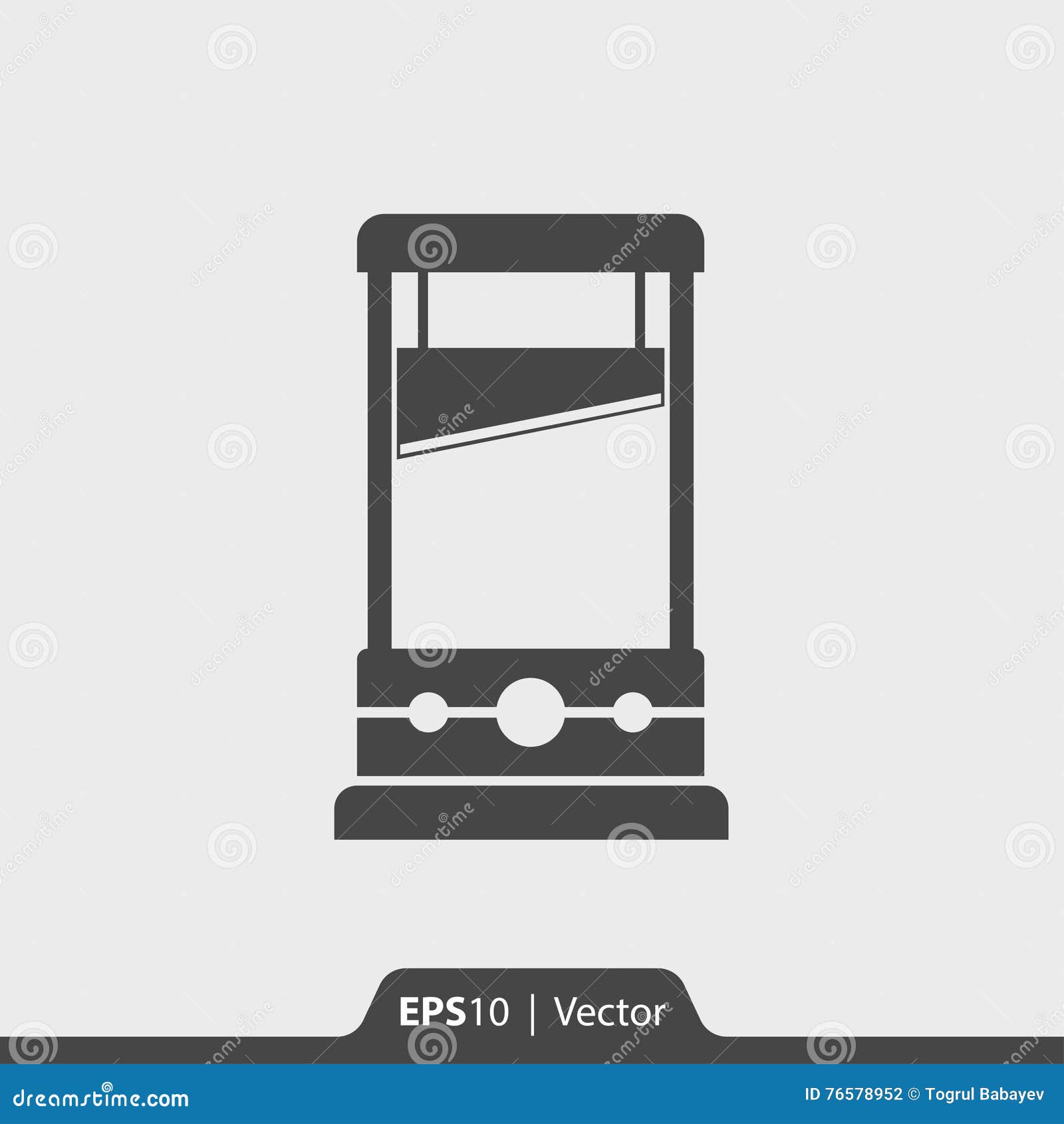 Guillotine Icon for Web and Mobile Stock Illustration - Illustration of ...