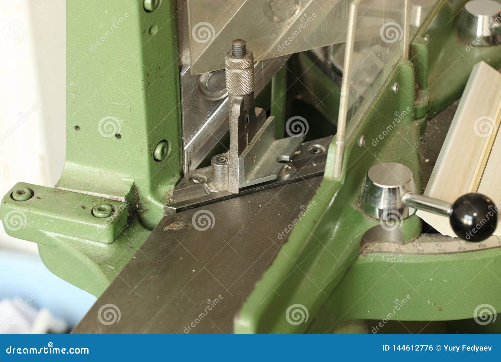 Guillotine for the Production of Frames Stock Photo - Image of ...