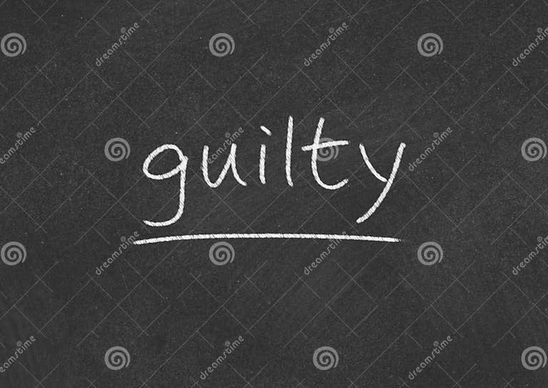 Guilty stock photo. Image of chalkboard, abstract, guilty - 165878610