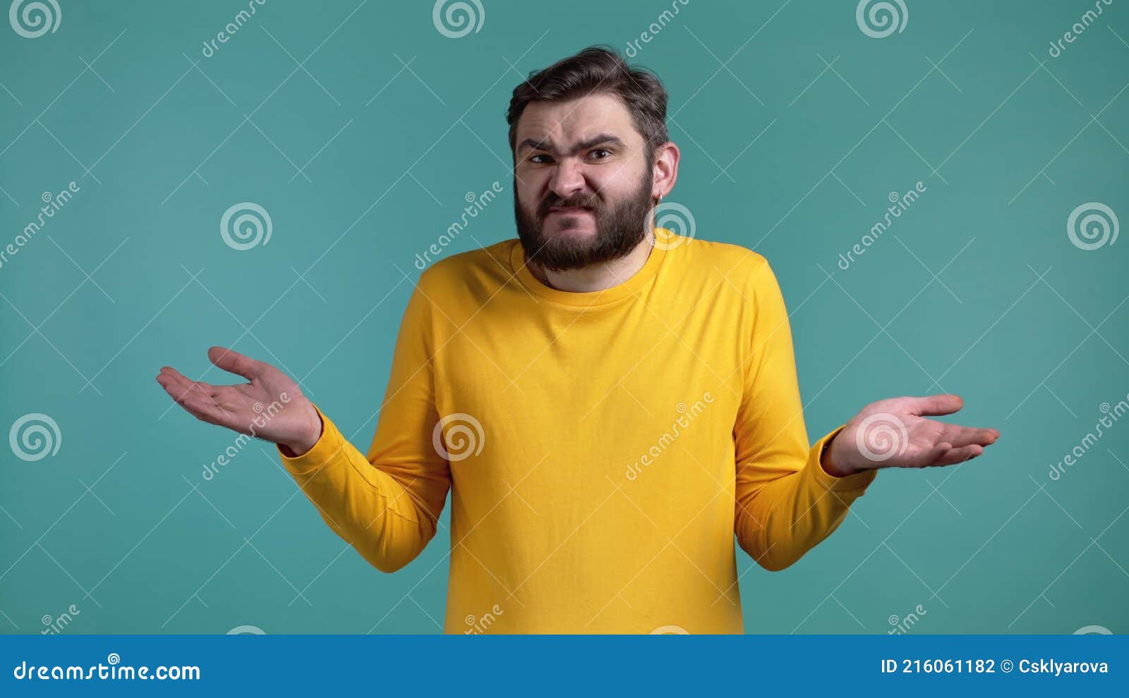 Guilty Confused Man Making Oops, Im Sorry Expression. Guy is Ashamed ...