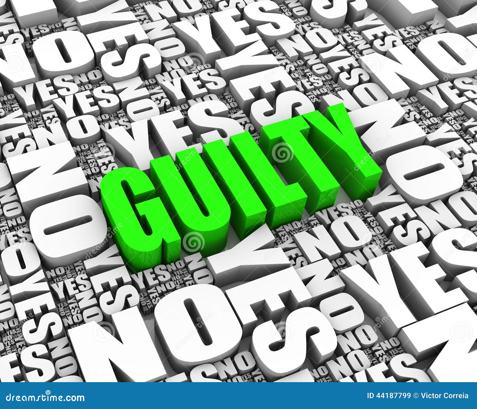 Guilty stock illustration. Illustration of crime, white - 44187799