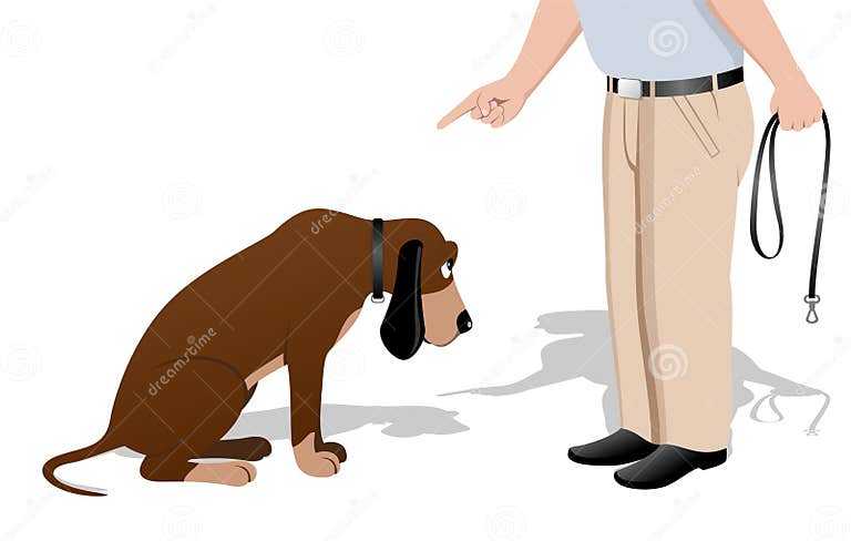 Guilty dog stock vector. Illustration of fault, abuse - 14936047