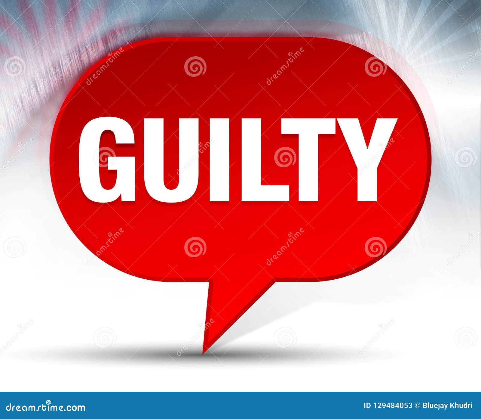 Guilty Red Bubble Background Stock Illustration - Illustration of wrong ...