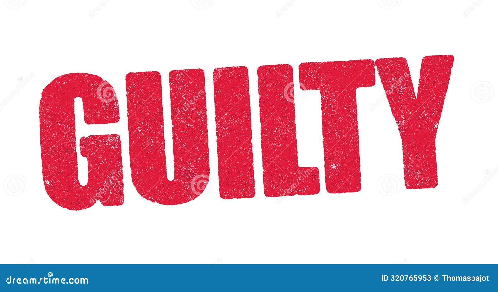 Guilty red ink stamp stock vector. Illustration of isolated - 320765953