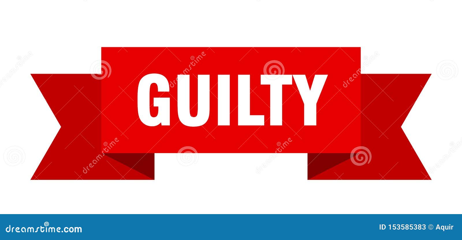 Guilty ribbon. stock vector. Illustration of vector - 153585383