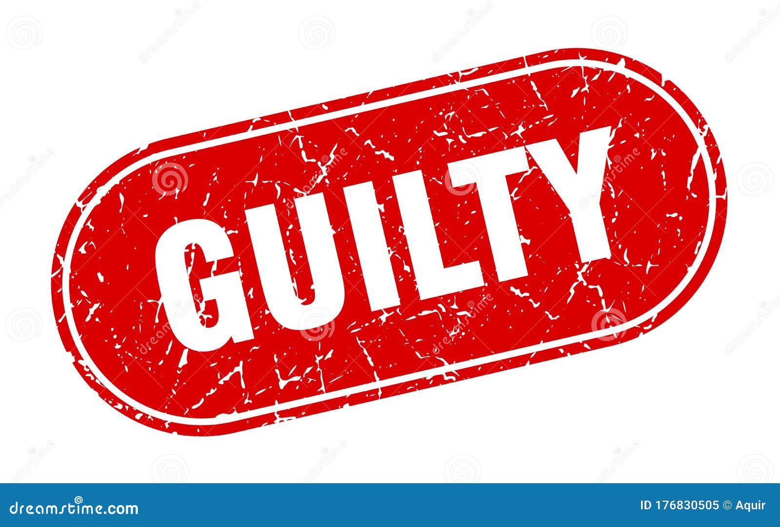 Guilty Sign. Guilty Grunge Stamp Stock Vector - Illustration of grunge ...