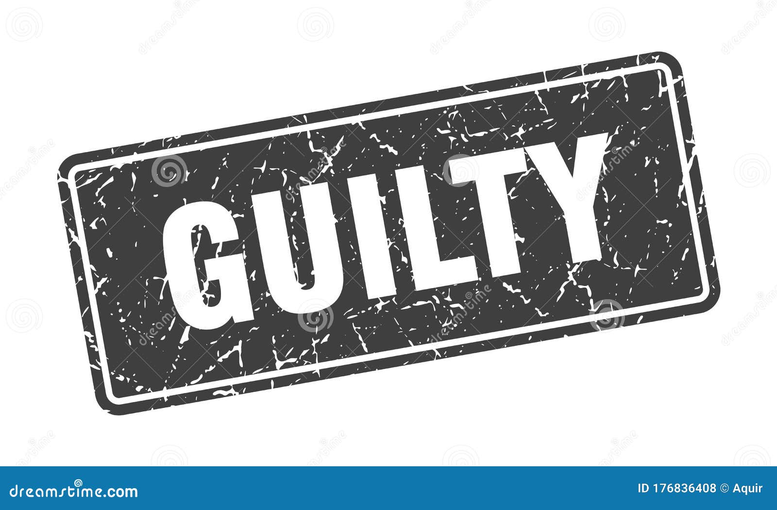 Guilty Sign. Guilty Grunge Stamp Stock Vector - Illustration of button ...