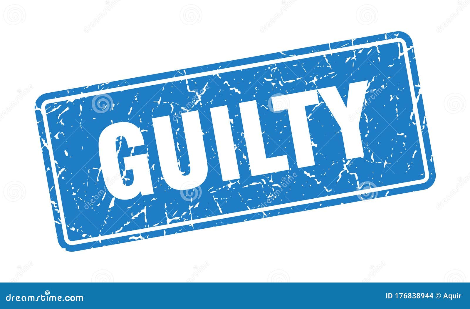 Guilty Sign. Guilty Grunge Stamp Stock Vector - Illustration of grunge ...
