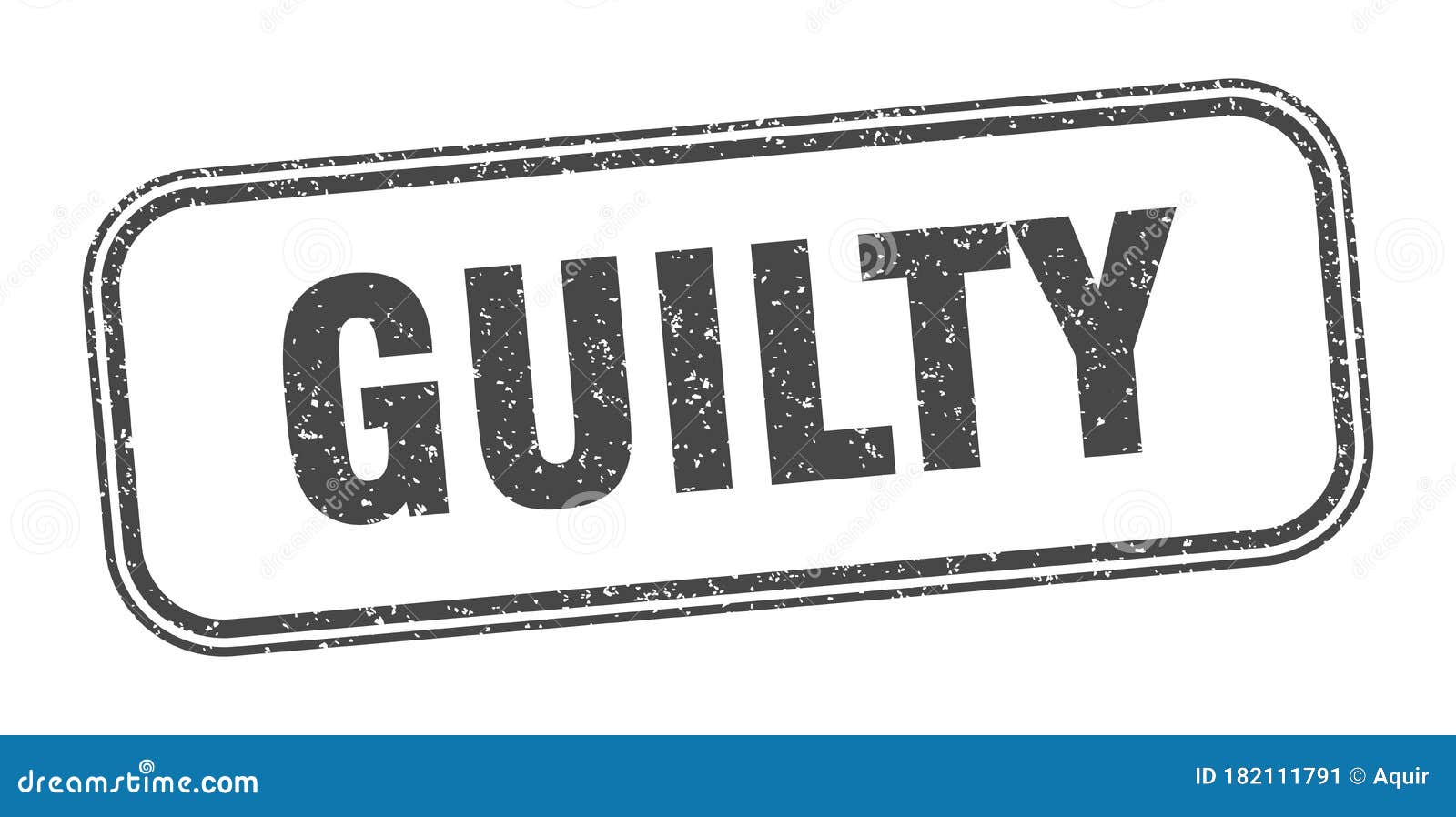 Guilty Stamp. Guilty Square Grunge Sign Stock Vector - Illustration of ...