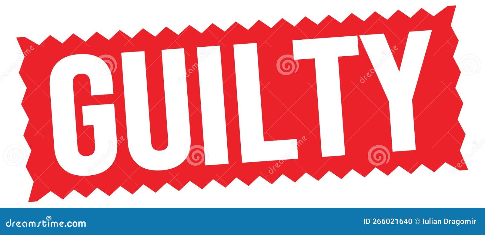 GUILTY Text Written on Red Stamp Sign Stock Illustration - Illustration ...