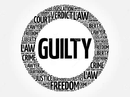 Guilty word cloud stock illustration. Illustration of blaming - 199341019