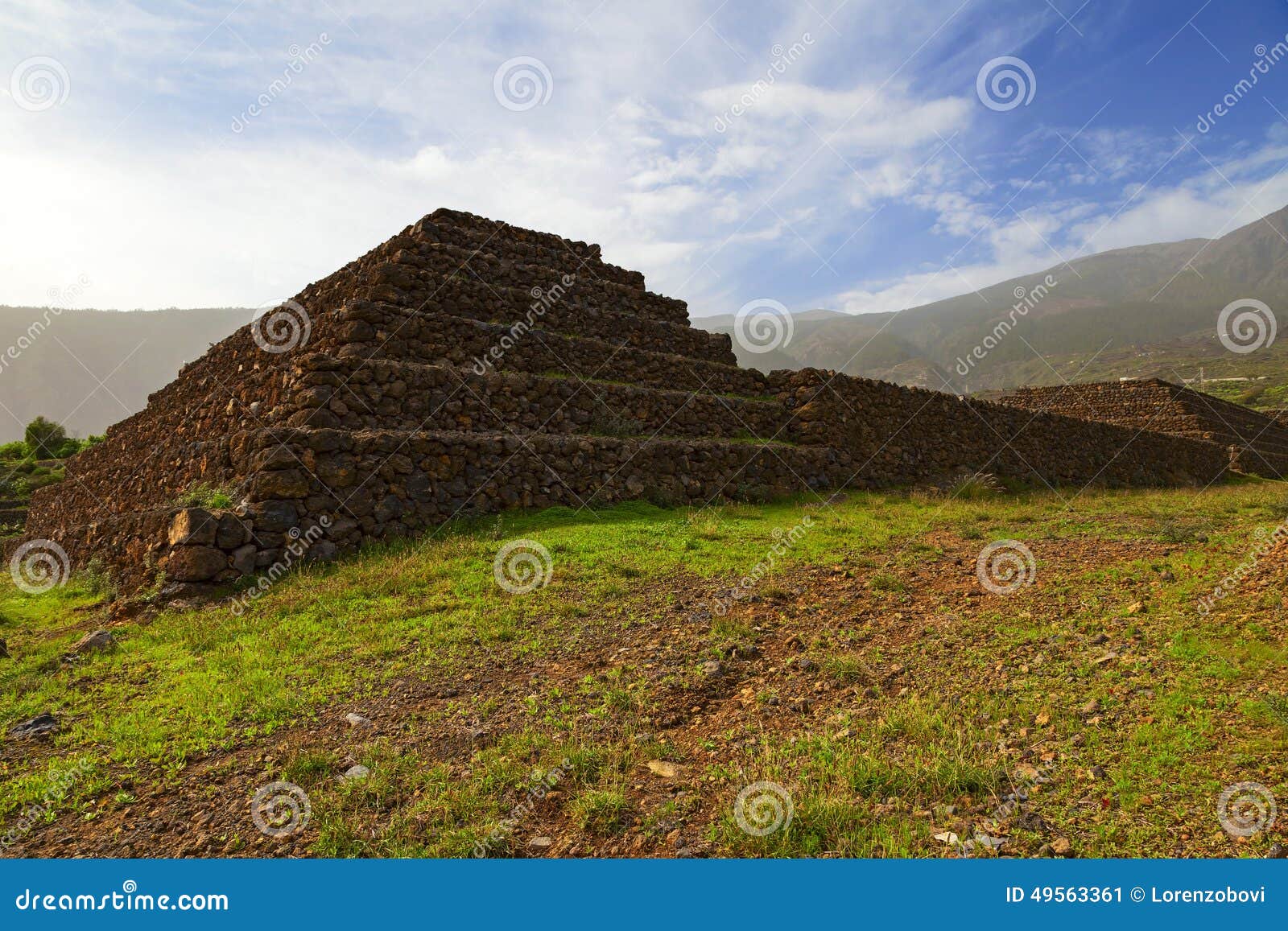 Guimar pyramid stock image. Image of trip, landmark, park - 49563361