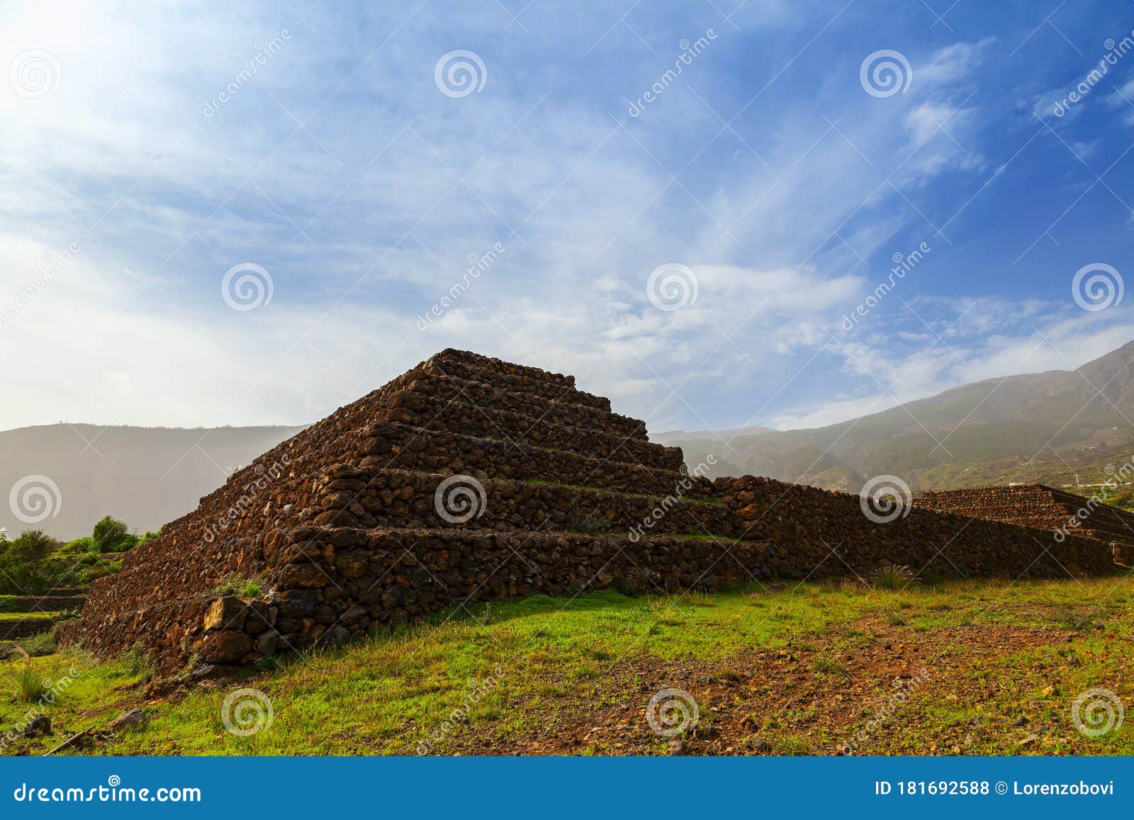 Guimar Pyramid in the Island of Tenerife Stock Photo - Image of ...