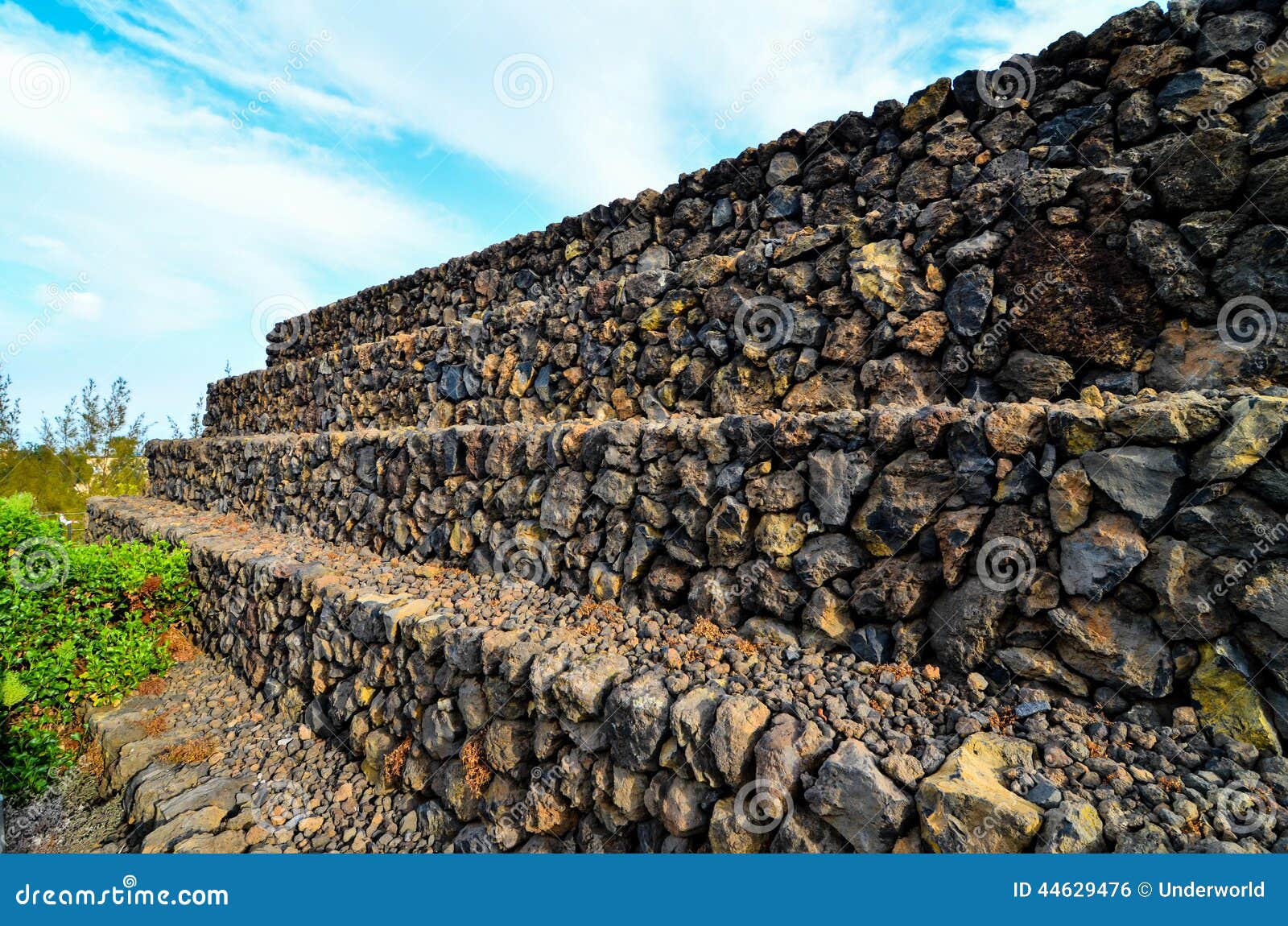 Guimar Pyramids stock photo. Image of building, ancient - 44629476