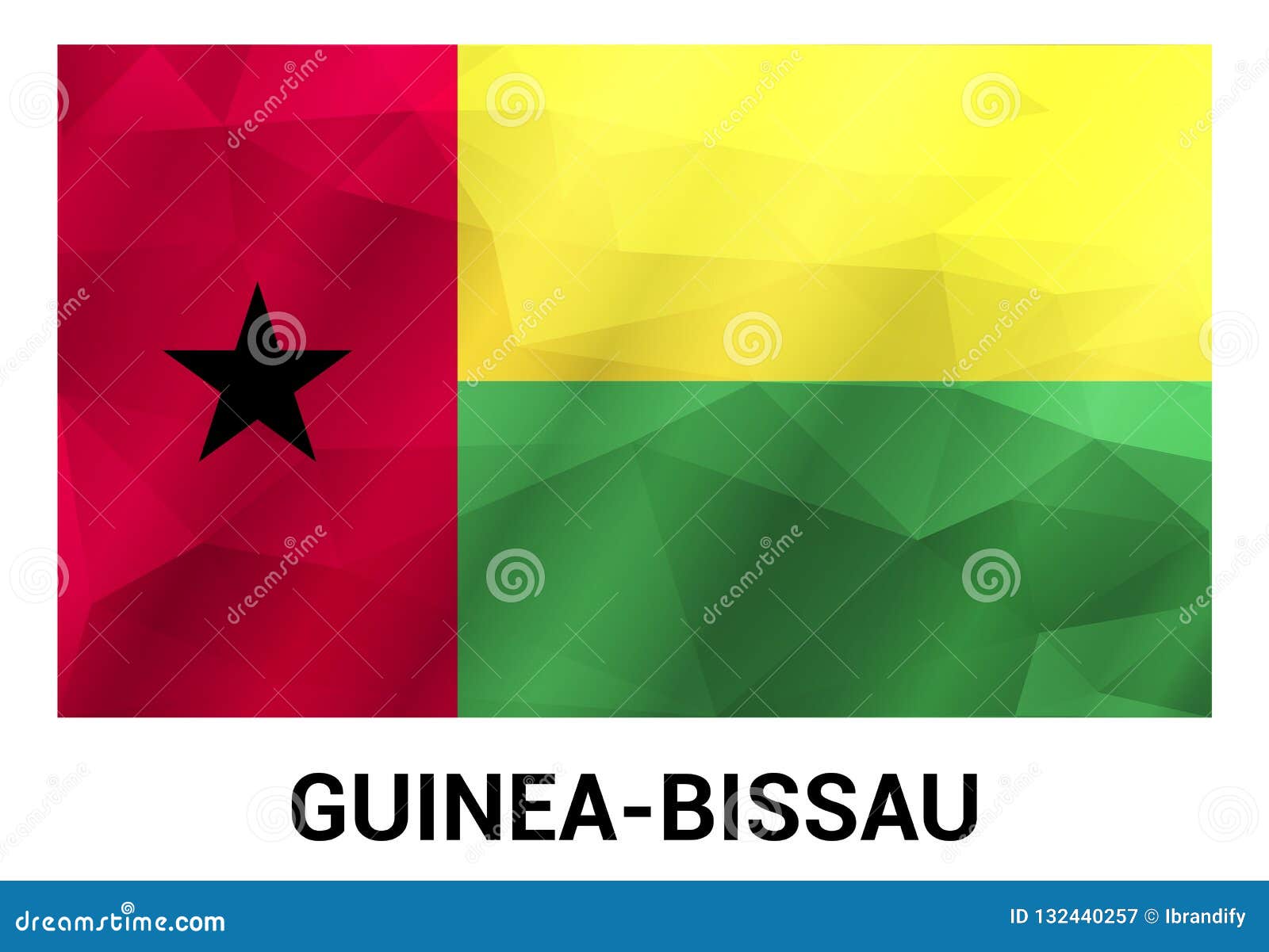 Guinea-Bissau Flags Design Vector Stock Vector - Illustration of sign ...
