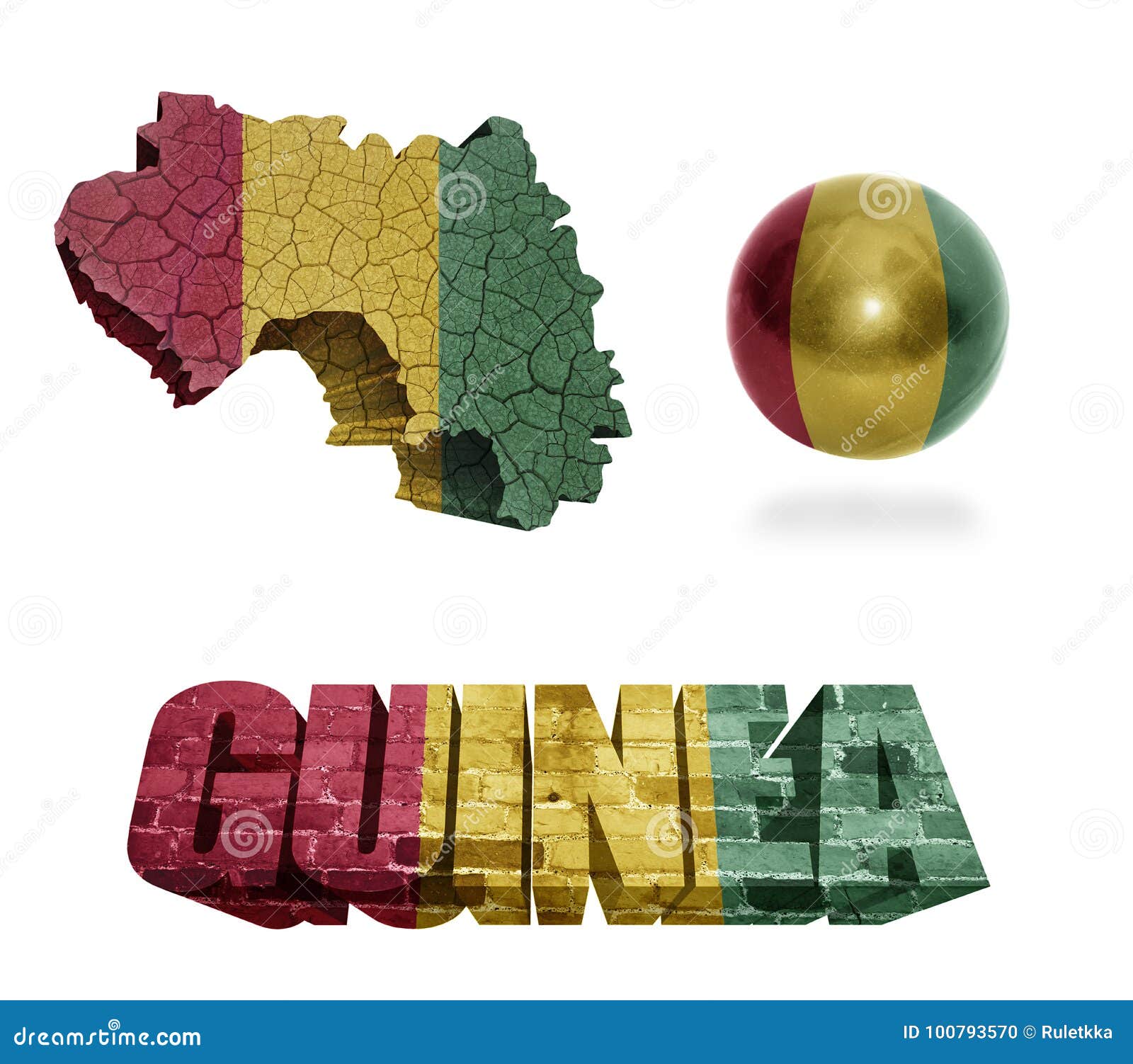 Guinea Symbols stock illustration. Illustration of character - 100793570