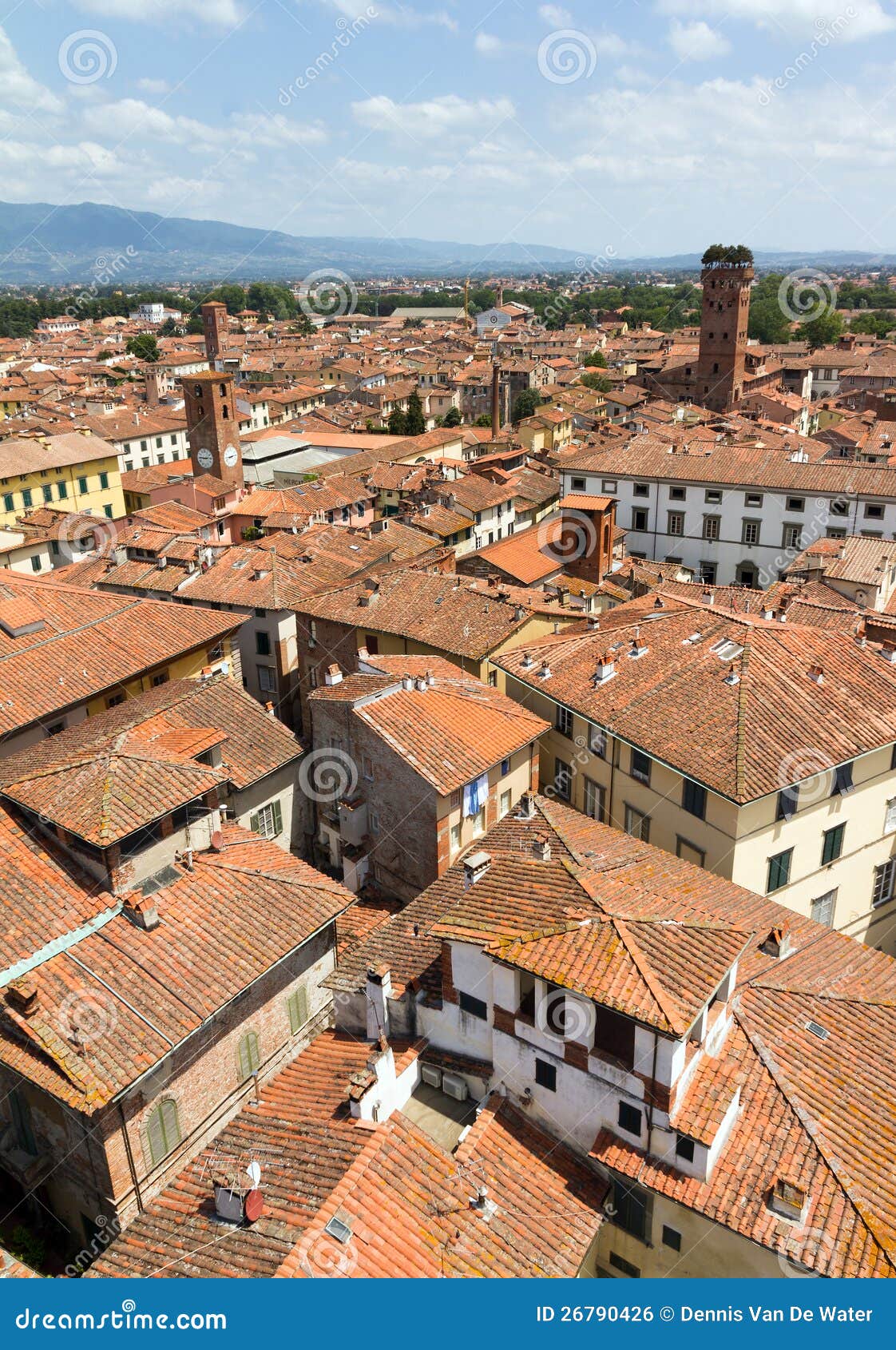 Guinigi tower cityscape stock photo. Image of city, historic - 26790426