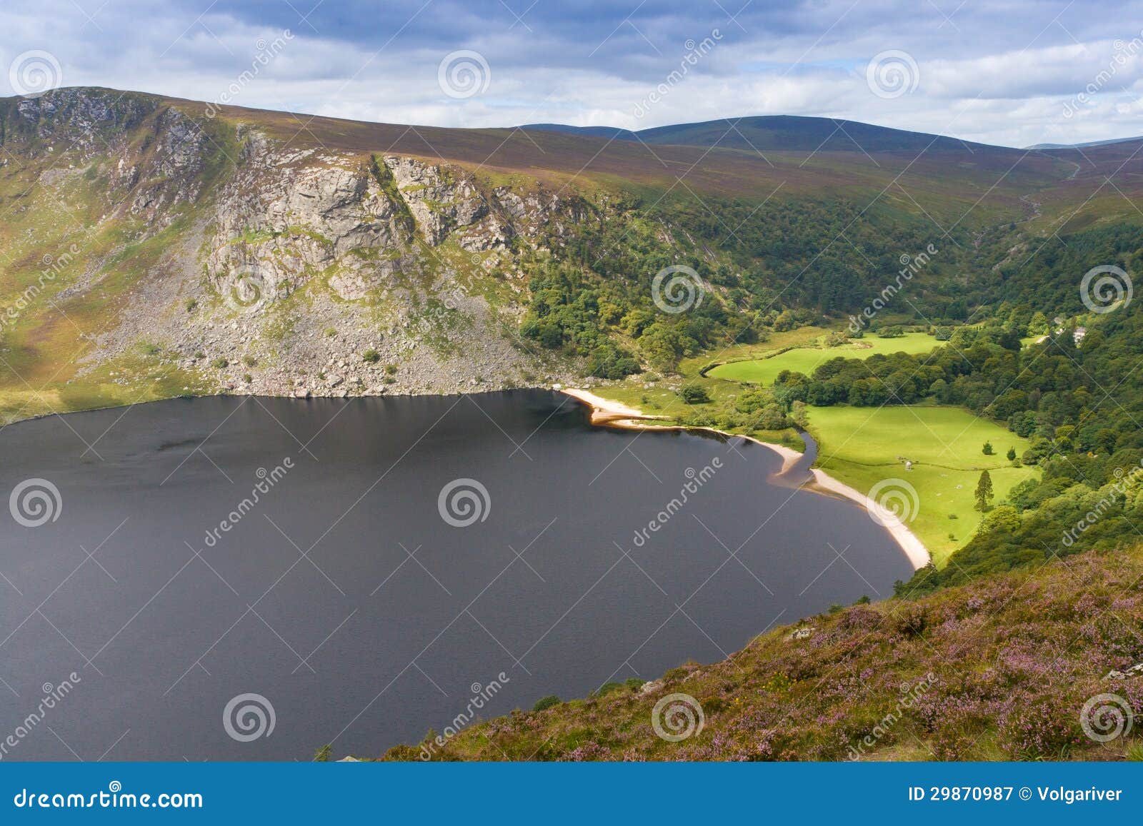 Guinness Lake in Wicklow Mountains, Ireland Stock Image - Image of lake ...