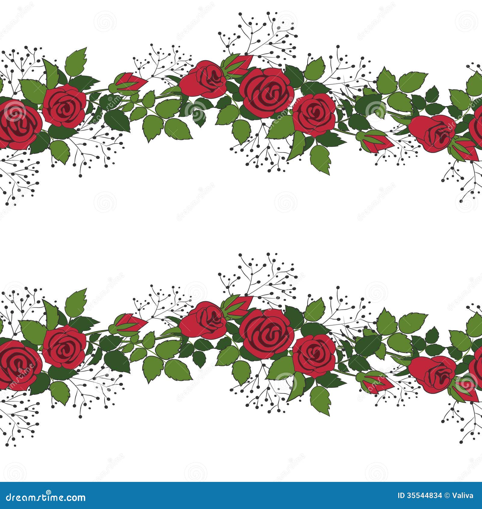 Guirlande Des Roses Rouges Images stock - Image: 35544834