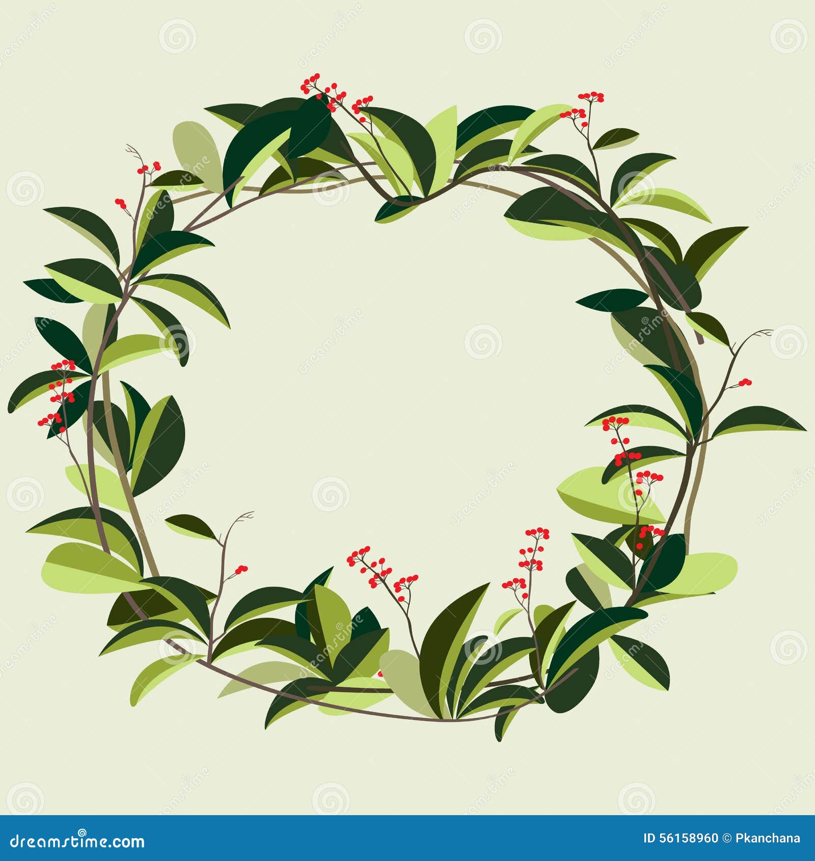 Guirnalda De La Flor De La Enredadera Ilustración del Vector ...