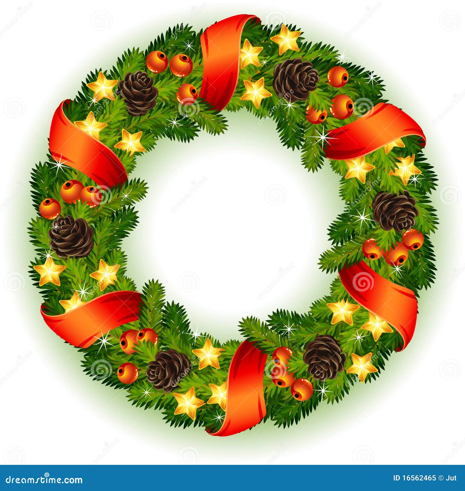 Guirnalda de la Navidad ilustración del vector. Ilustración de navidad ...