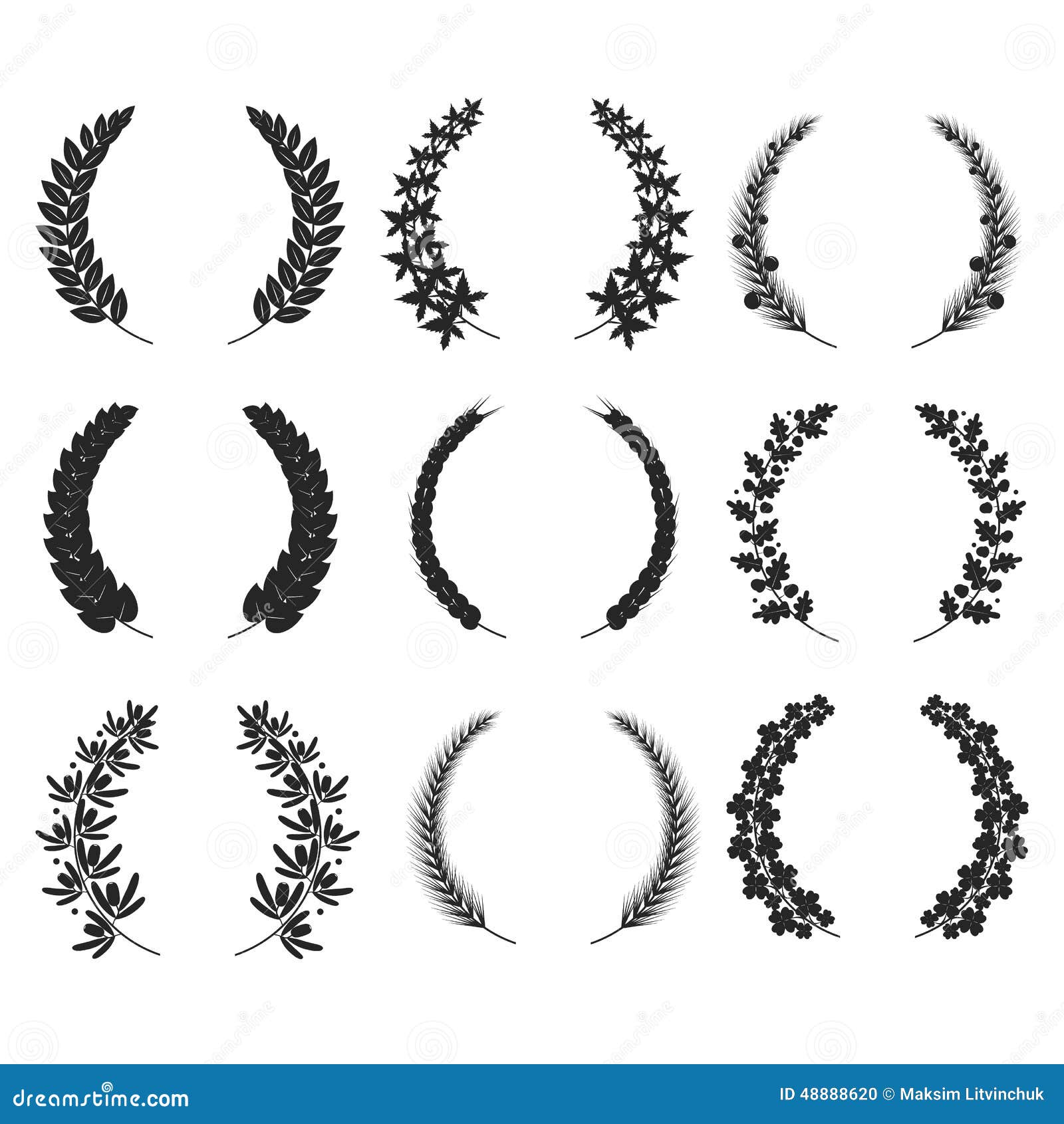 Guirnaldas Aisladas Para Su Vector EPS 10 Del Diseño Ilustración del ...