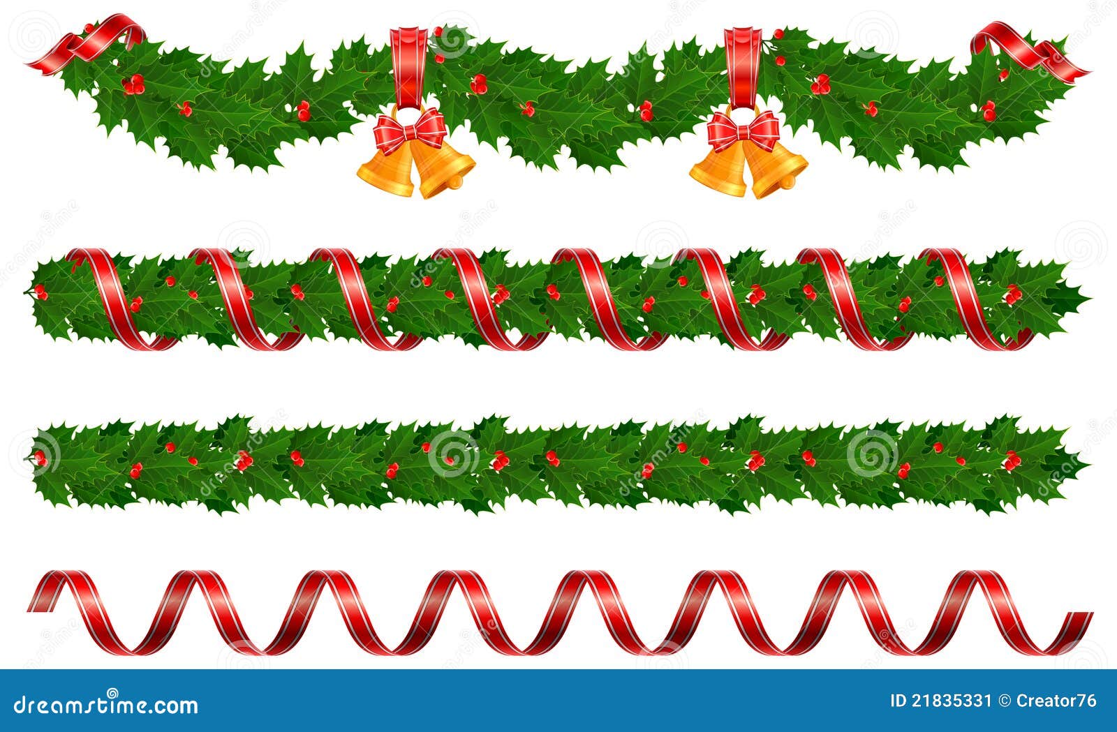 Guirnaldas de la Navidad ilustración del vector. Ilustración de ...