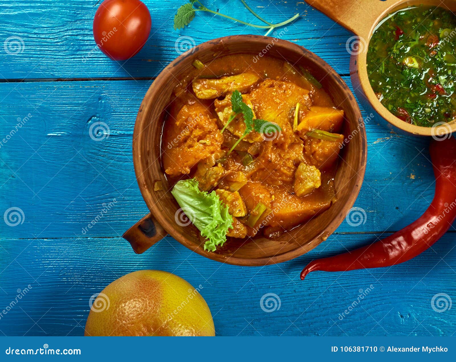 Guisado de Maghreb Mahfe foto de stock. Imagem de argélia - 106381710