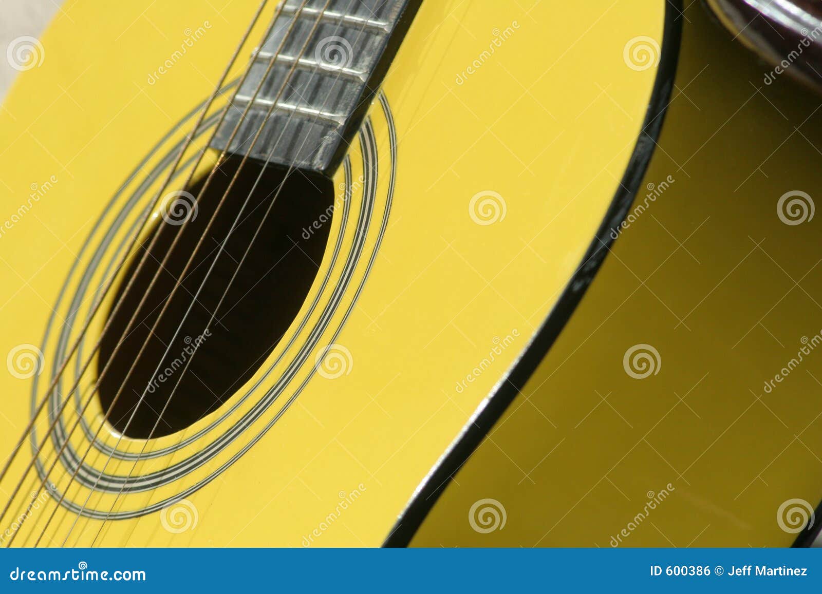 Guitar stock photo. Image of yellow, strings, play, guitar - 600386